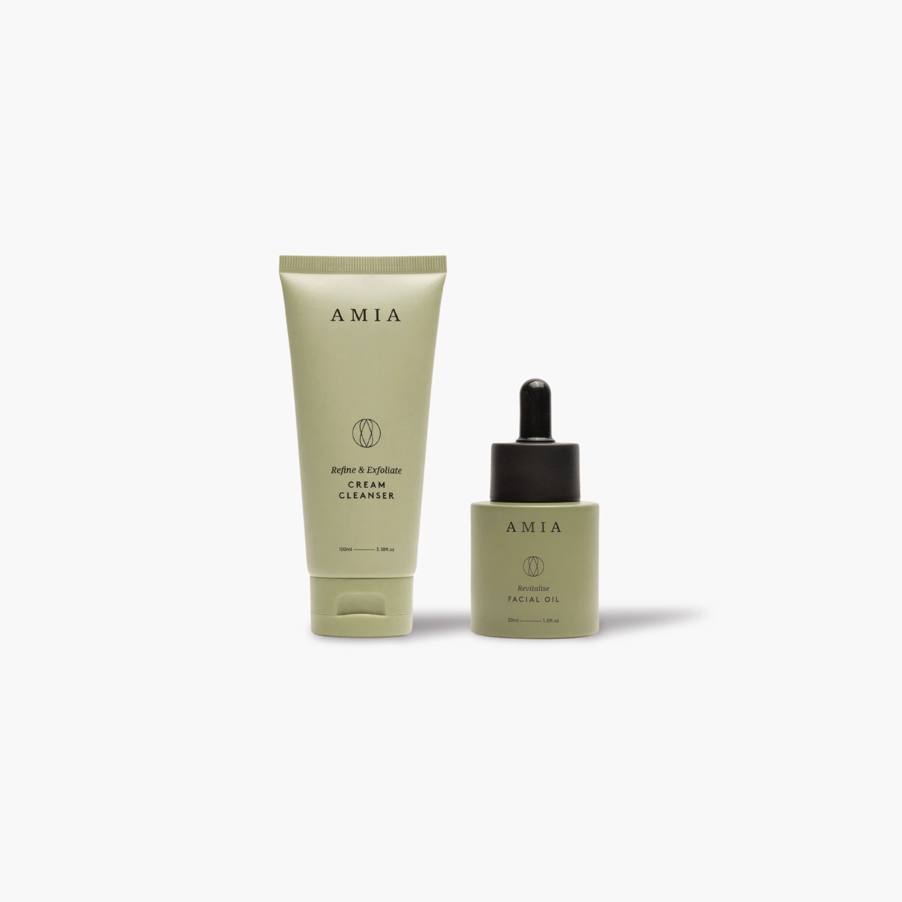Gentle Care Essentials Duo - Radiant & Revitalizing Skincare. – Amia Skincare